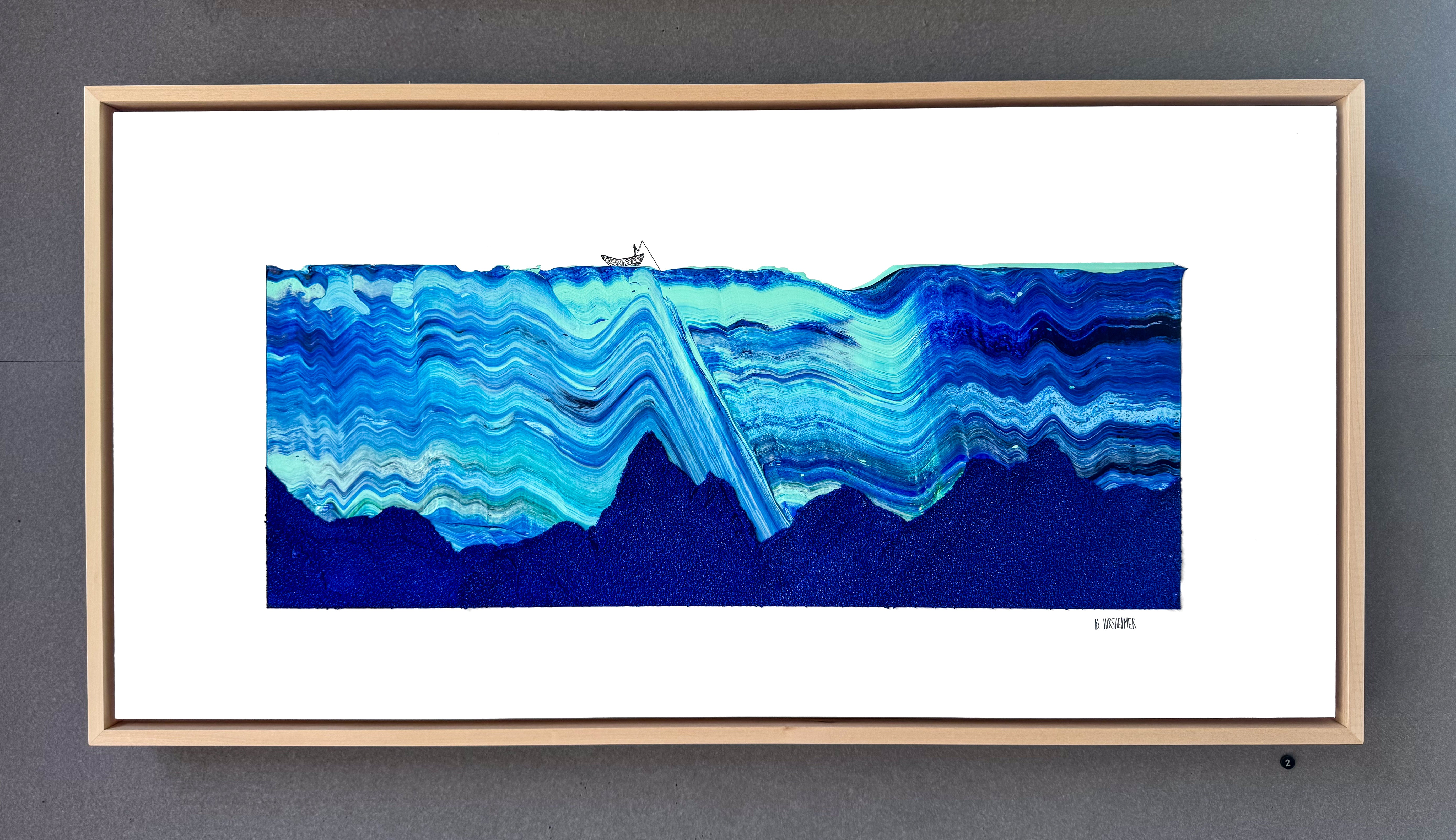 Catching Omega 3's - 18x36" Original – Little Dude Art
